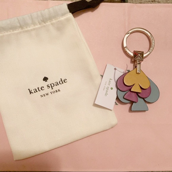 kate spade | Accessories | Kate Spade Stacked Spade Key Chain Fob ...